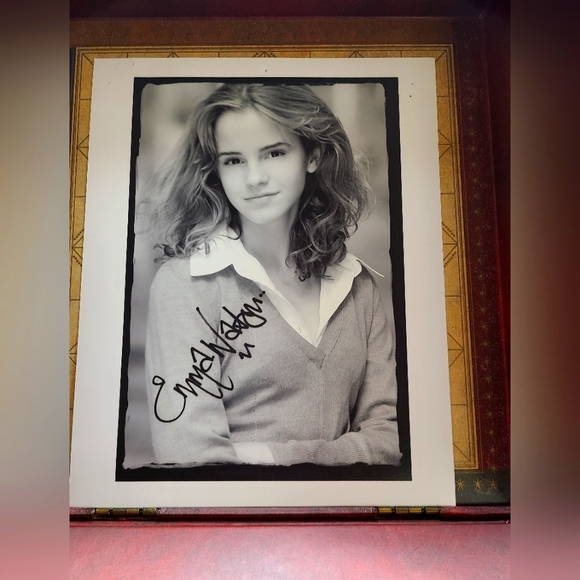 Warner Bros. | Other | Autographed Photo Of Emma Watson | Poshmark